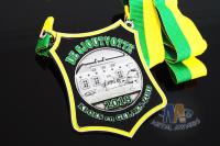 China Nicekl Plating Soft Enamel Medals , Die Strucking Custom Medallions With Cord for sale