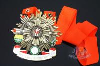 China Custom Antique Gold Plating Sports Medallion 80.5mm Zinc Alloy Die Cast with Ribbon for sale