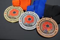 China Custom Zinc Alloy Competition Medals 50mm Antique Brass Plating Sandblasted Effect for sale