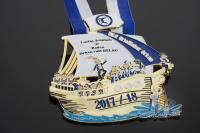 China Custom Soft Enamel Sports Medals 100mm Zinc Alloy Die Cast 3D Effect Award Medallion for sale