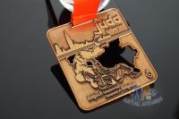 China Custom Judo Sports Award Medals Cut Out Type Copper Bronze Plating 50mm for sale