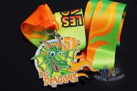 China Custom Dance Award Medals 76.2mm Die Cast Zinc Alloy with Sublimated Ribbon for sale