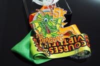 China Custom Dance Award Medals 76.2mm Die Cast Zinc Alloy with Sublimated Ribbon for sale