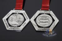 China Custom Sports Running Medals 70mm Zinc Alloy Die Cast Marathon 5k 10k Awards for sale