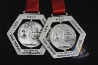 China Custom Sports Running Medals 70mm Zinc Alloy Die Cast Marathon 5k 10k Awards for sale
