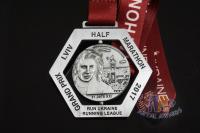 China Custom Sports Running Medals 70mm Zinc Alloy Die Cast Marathon 5k 10k Awards for sale