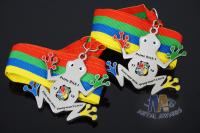 China Custom Metal Award Medals 5k 10k Marathon Sports Running Matt Silver Plating Zinc Alloy for sale
