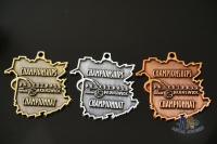 China Custom Die Cast Award Medals with Gold Silver Bronze Plating for Sports Events for sale