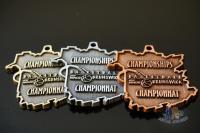China Custom Die Cast Award Medals with Gold Silver Bronze Plating for Sports Events for sale