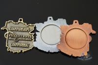 China Custom Die Cast Award Medals with Gold Silver Bronze Plating for Sports Events for sale