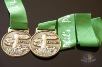 China Custom Die Casting 3D Effect Antique Gold Award Medals 50mm with Printing Ribbon for sale