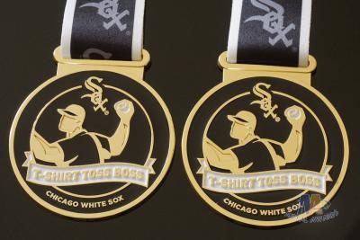China Custom Sports Medals Bespoke Design Zinc Alloy 2-5mm Thickness Soft Enamel Sublimated Ribbon for sale