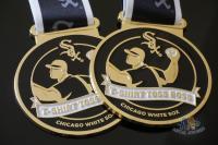 China Custom Sports Medals Bespoke Design Zinc Alloy 2-5mm Thickness Soft Enamel Sublimated Ribbon for sale