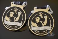 China Custom Sports Medals Bespoke Design Zinc Alloy 2-5mm Thickness Soft Enamel Sublimated Ribbon for sale
