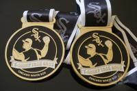 China Custom Sports Medals Bespoke Design Zinc Alloy 2-5mm Thickness Soft Enamel Sublimated Ribbon for sale
