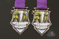 China Custom Metal Award Medals 70mm Zinc Alloy Die Cast with Soft Enamel and Printing Ribbon for sale