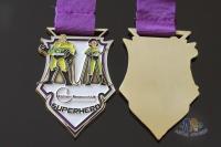 China Custom Metal Award Medals 70mm Zinc Alloy Die Cast with Soft Enamel and Printing Ribbon for sale
