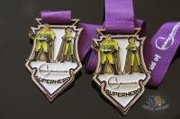 China Custom Metal Award Medals 70mm Zinc Alloy Die Cast with Soft Enamel and Printing Ribbon for sale
