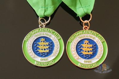 China Custom Die Cast Metal Award Medals 50mm Zinc Alloy Soft Enamel Sports for sale