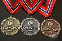 China Custom Large Award Medals 70mm Zinc Alloy Die Cast Antique Gold Silver Copper Plating for sale
