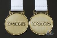 China Custom 50mm Antique Gold Plated Die Cast Medals with Sublimated Ribbon for Sports Awards for sale