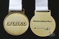 China Custom 50mm Antique Gold Plated Die Cast Medals with Sublimated Ribbon for Sports Awards for sale
