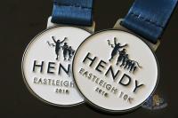 China Custom 60mm Soft Enamel Marathon Medals Antique Silver Plating for Sports Events for sale