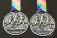 China Custom Sports Medals Half Marathon 10K Running Antique Silver Plating 80mm Zinc Alloy for sale