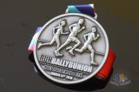 China Custom Sports Medals Half Marathon 10K Running Antique Silver Plating 80mm Zinc Alloy for sale