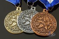 China Custom Round UIL Metal Award Medals Blank Medallion 3D Effect 50mm Zinc Alloy for sale