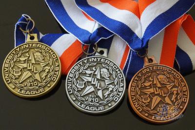 China Custom Round UIL Metal Award Medals Blank Medallion 3D Effect 50mm Zinc Alloy for sale