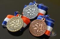 China Custom Round UIL Metal Award Medals Blank Medallion 3D Effect 50mm Zinc Alloy for sale