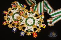 China Custom 80mm x 3mm Metal Awards with Cut Out Design and Stones for sale