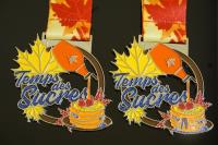 China Custom 76mm Metal Award Medals for Virtual Racing Running 10K with 864x32mm Sublimated Ribbon for sale