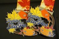 China Custom 76mm Metal Award Medals for Virtual Racing Running 10K with 864x32mm Sublimated Ribbon for sale