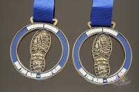 China Custom Zinc Alloy Sports Medal 50mm Cut Out Design Soft Enamel Antique Gold Plating for sale