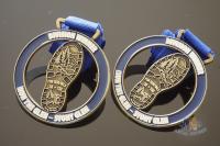 China Custom Zinc Alloy Sports Medal 50mm Cut Out Design Soft Enamel Antique Gold Plating for sale