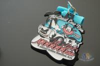China Custom Zinc Alloy Sports Medals 50mm Soft Enamel Glitter Colors with Ribbon No MOQ for sale