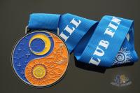 China Custom Zinc Alloy Die Cast Medal 60mm Soft Enamel Antique Silver with Ribbon for sale