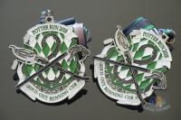 China Custom Zinc Alloy Potter Running Medal 76.2mm Die Cast Sports Award Medallion for sale