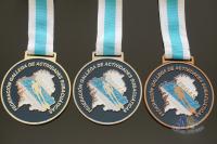 China Custom Die Cast Zinc Alloy Medal 80mm Soft Enamel 3D Effect Sports Award for sale