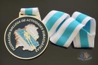 China Custom Die Cast Zinc Alloy Medal 80mm Soft Enamel 3D Effect Sports Award for sale