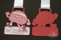 China Custom Die Cast Zinc Alloy Medallion 70mm Spray Light Red Color Soft Enamel for sale