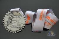 China Custom Cycling Sports Medal 70mm Die Cast Zinc Alloy Antique Silver Plating for sale