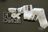 China Custom Soft Enamel Medals 50mm Spray Black Plating with Printing Ribbon for sale