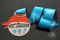 China Custom Sports Medals Zinc Alloy Die Cast 65mm 3mm Soft Enamel Matt Silver Ribbon for sale