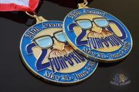 China Custom Soft Enamel Sports Medals 76.2mm Zinc Alloy Die Cast Shiny Gold Plating for sale