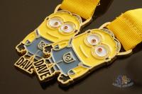 China Custom 50mm 3mm Zinc Alloy Cartoon Sports Medals Die Cast Soft Enamel Gold Plating for sale