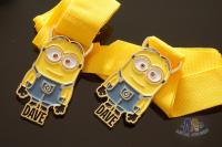 China Custom 50mm 3mm Zinc Alloy Cartoon Sports Medals Die Cast Soft Enamel Gold Plating for sale
