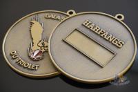 China Custom Baseball Award Medals 60mm Zinc Alloy Die Cast Sports Winner Medallion for sale